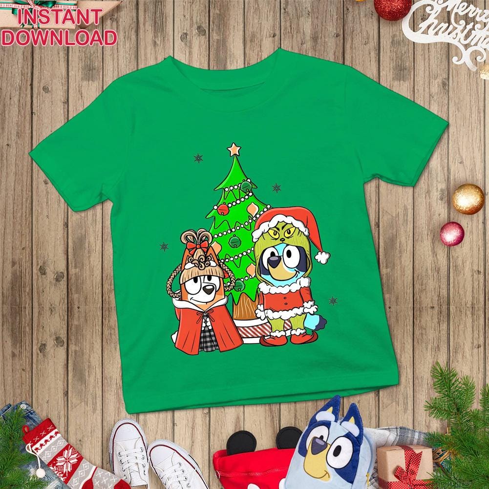 Bluey Grinch Christmas Png Bluey Grinchmas Png Bluey Christmas Png ...