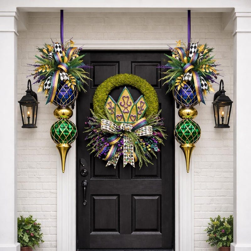 Purple Home Made Earrings - Etsy