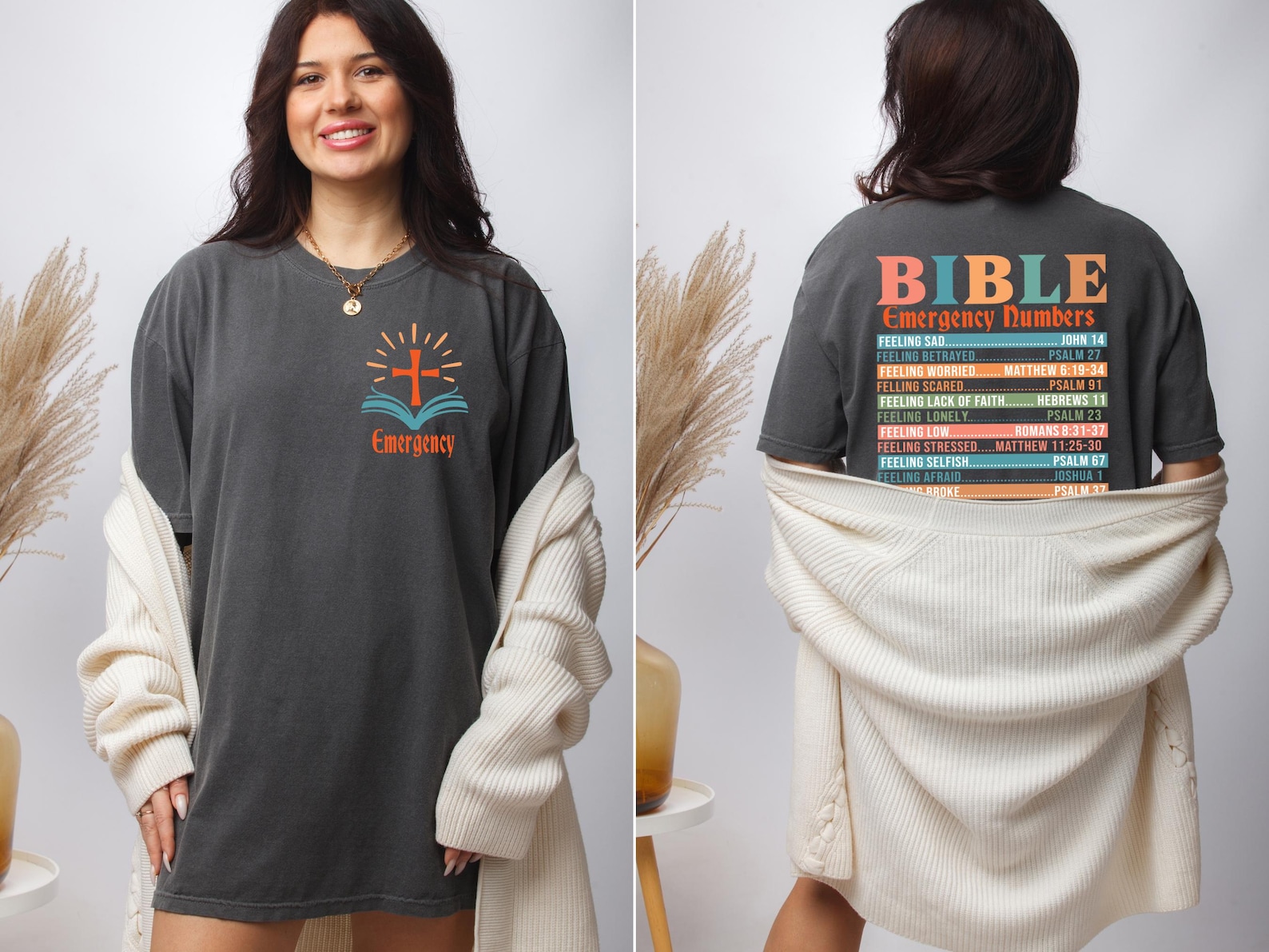 Bible Emergency Numbers Shirt, Feelings Tee, Cross Shirt, Worship Shirt ...