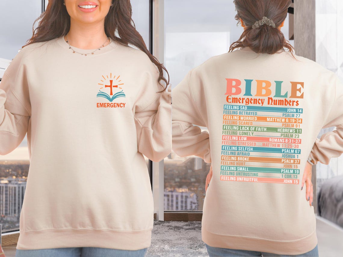 Bible Emergency Numbers Shirt, Feelings Tee, Cross Shirt, Worship Shirt ...