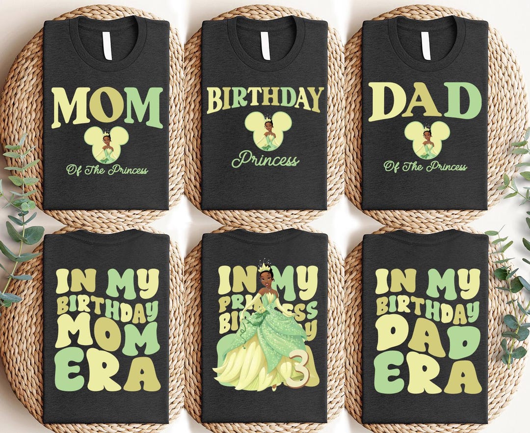 Disney Tiana Birthday Girl Shirt, Custom Tiana Birthday Party Tee ...
