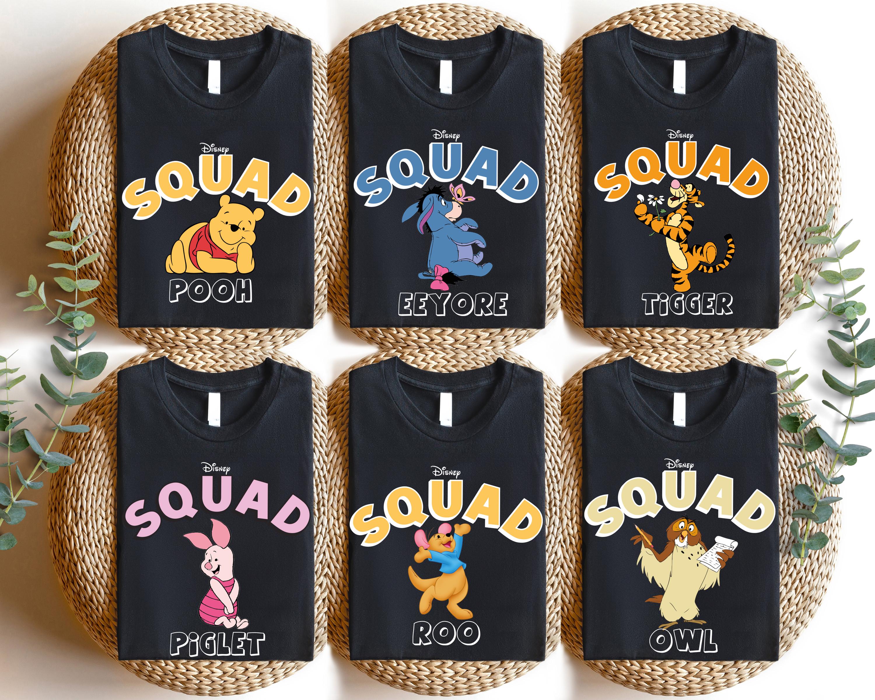 Winnie the Pooh Squad Shirt, Disney Pooh Bear T-shirt, Piglet Tigger ...