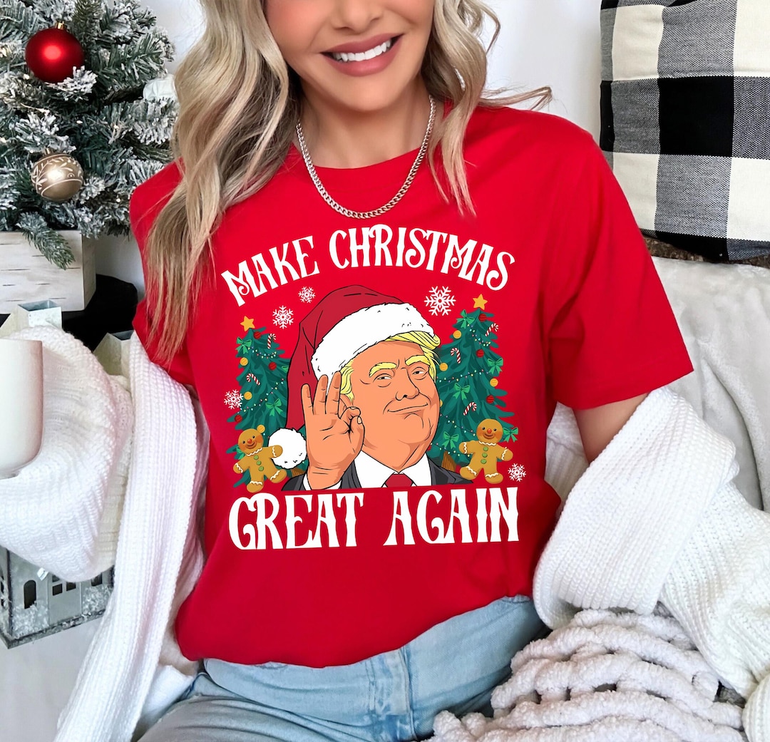 Trump Make Christmas Great Again Shirt, Santa Trump Shirt, Christmas ...