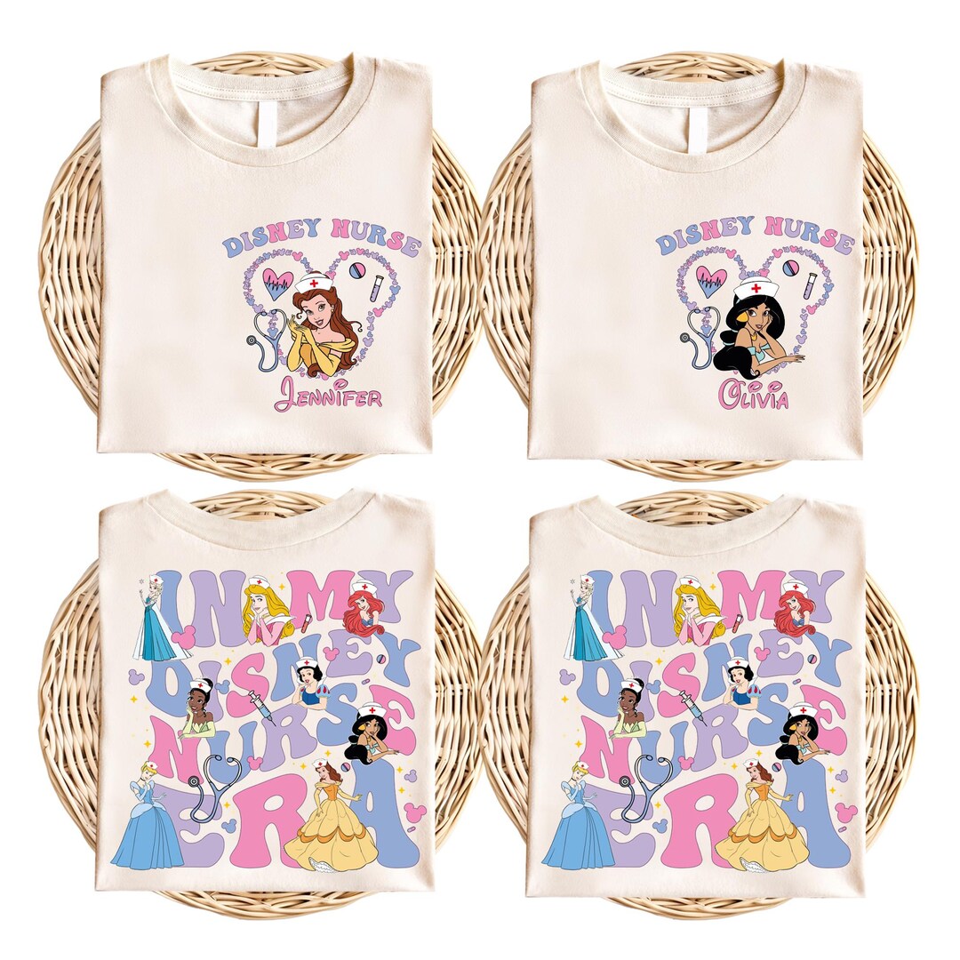 Custom Princess Nurse Shirt, in My Disney Nurse Era Shirt, Nurses Day ...