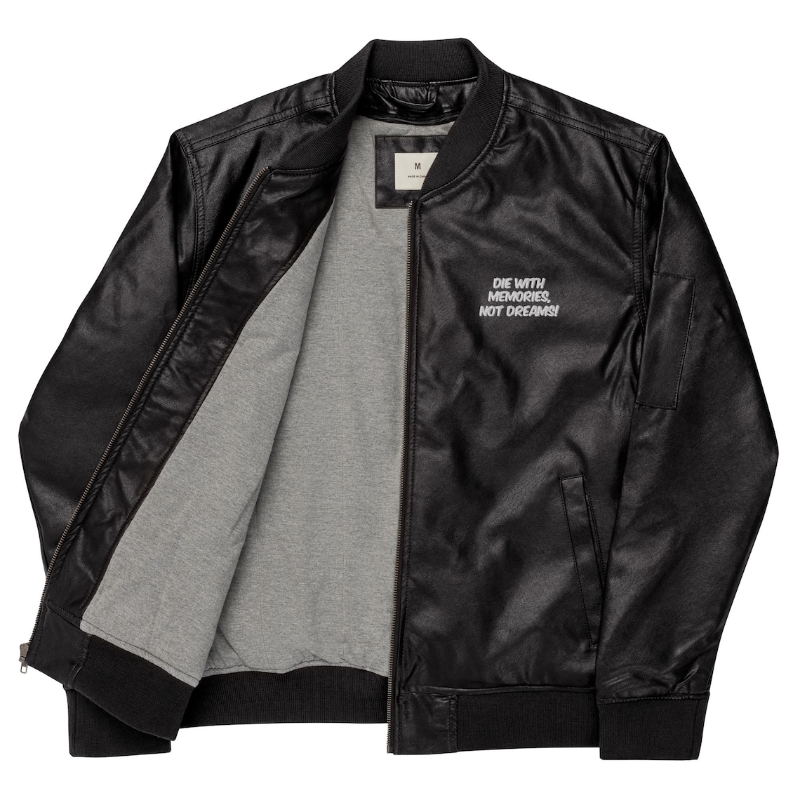 Leather Bomber Jacket - Etsy