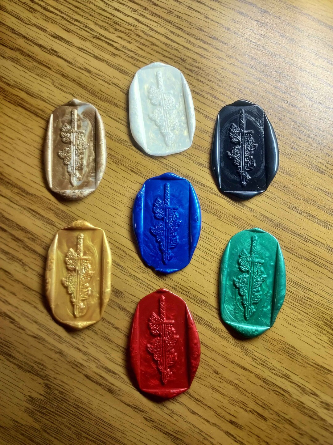 Wax Seal Sticker Bundle seven of Swords Retro Dnd Ttrpg Fantasy Dragons ...