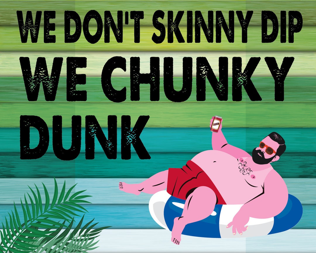 Chunky Dunk Pool Sign Male V2 - Etsy