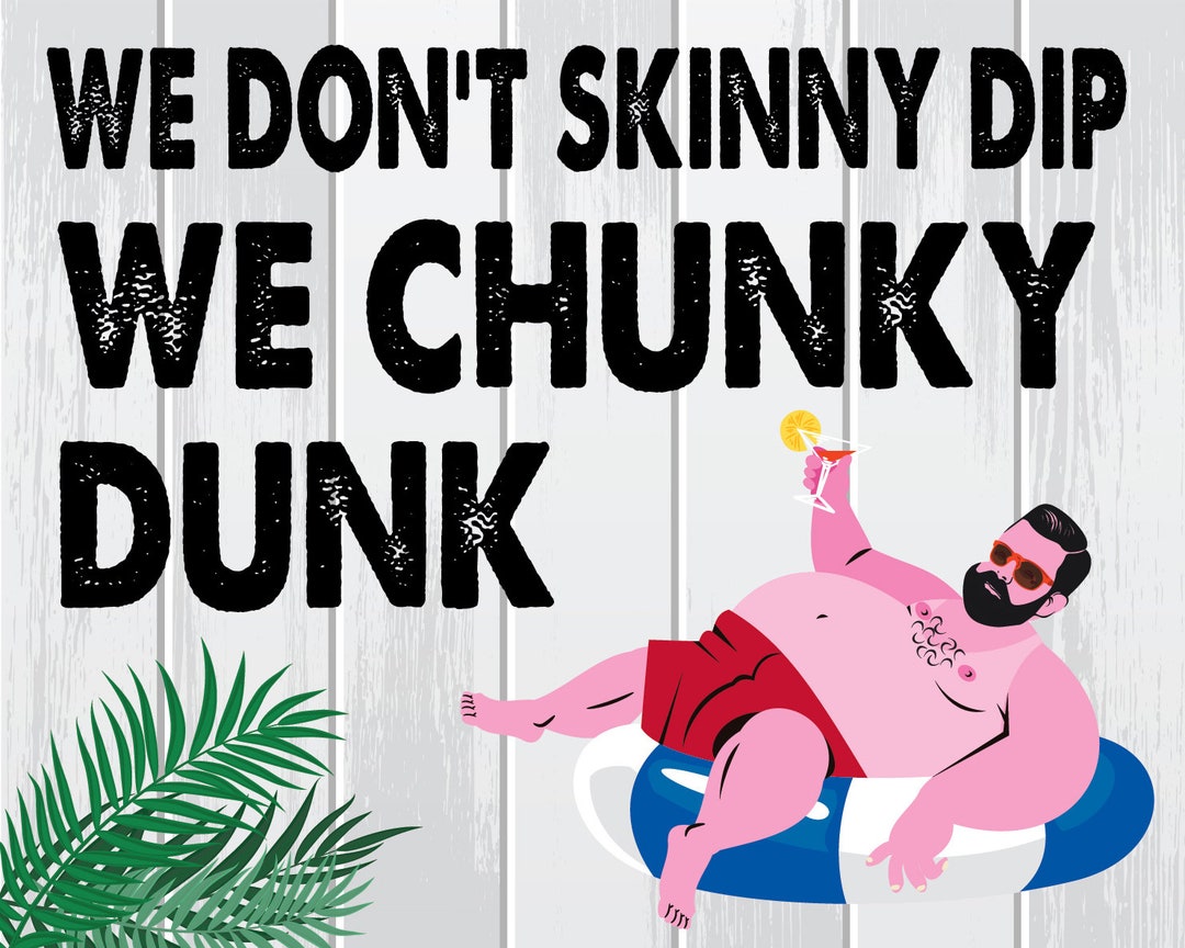 Chunky Dunk Pool Sign Male V1 - Etsy