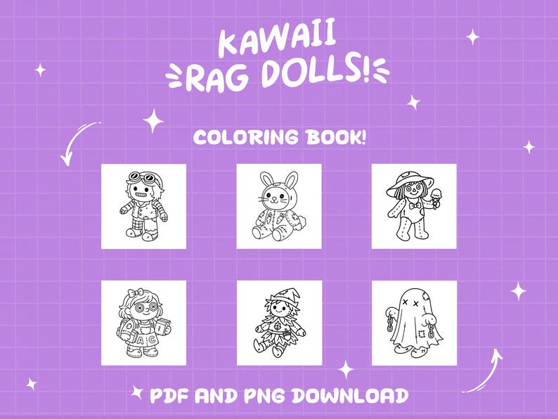 Rag Doll Coloring Pages Patchwork Coloring Embroidery Bold Easy ...