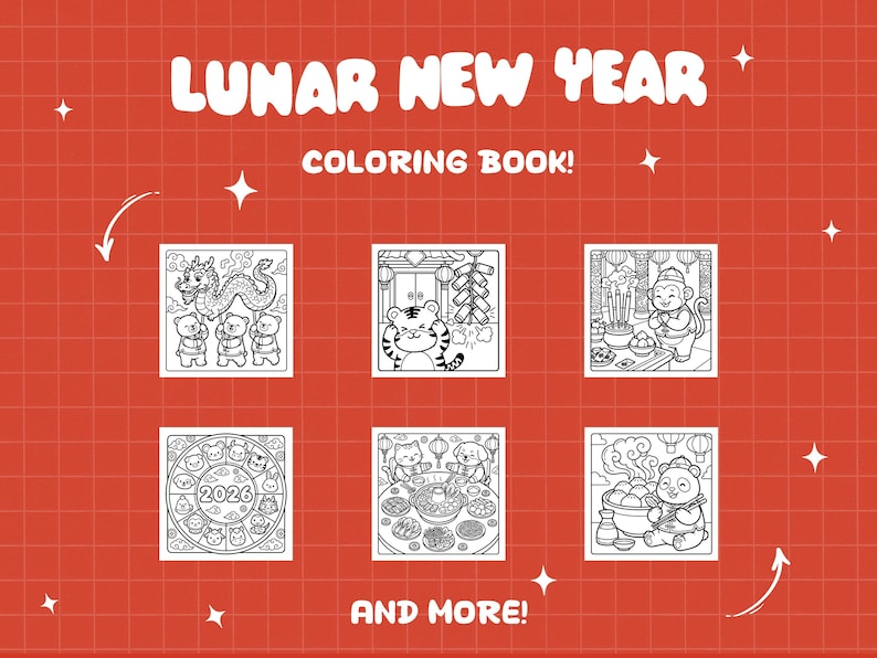 Activité du Nouvel An lunaire 2026 pour les enfants, feuille de travail ...