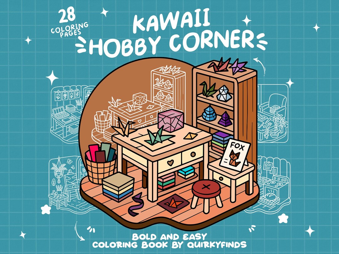 Hobby Coloring Cozy Corner Coloring Book Comfy Coloring Hygge Artist ...