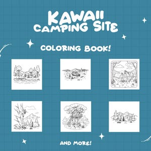 Camping Coloring Pages Outdoor Coloring Forest Landscape Coloring Scene ...