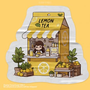 Lemon Tea Food Stand, Lemonade Stand Clip Art, Cute Girl Clipart ...