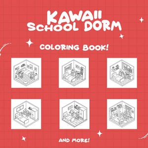 Back to School Coloring Teens Pocket Room Coloring Cute Bedroom ...