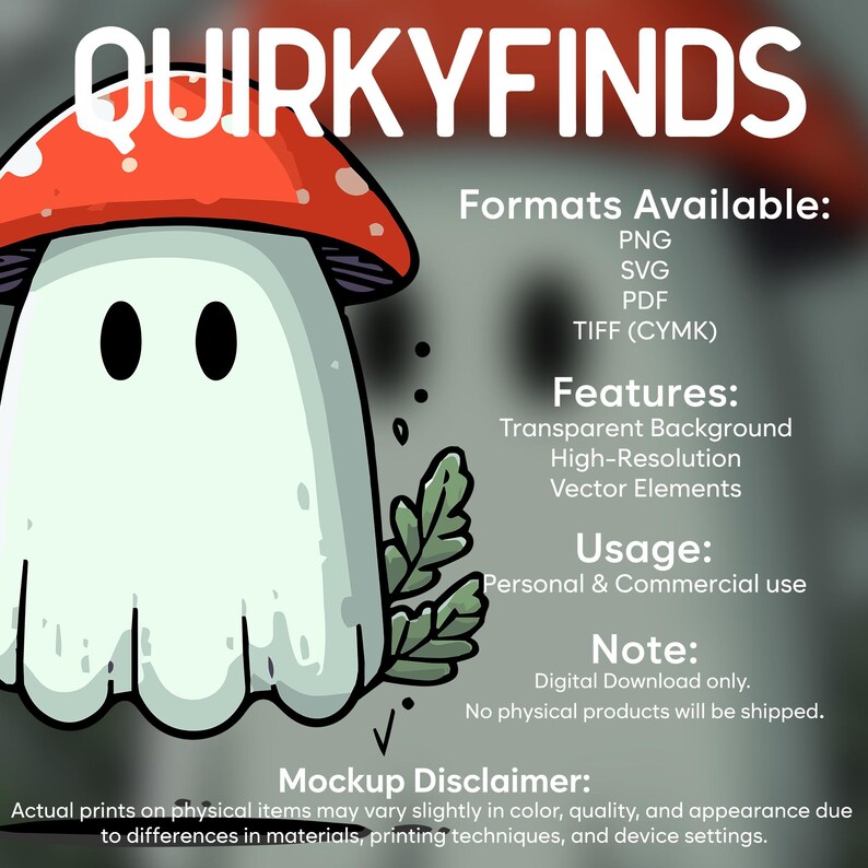 Spooky Halloween Mushroom Ghost PNG, Cute Kawaii Mushroom Shirt Design ...