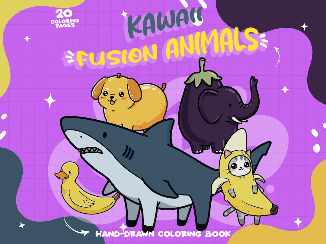 Fantasy Animal Coloring Pages Cute Animals Coloring Cartoon Funny ...