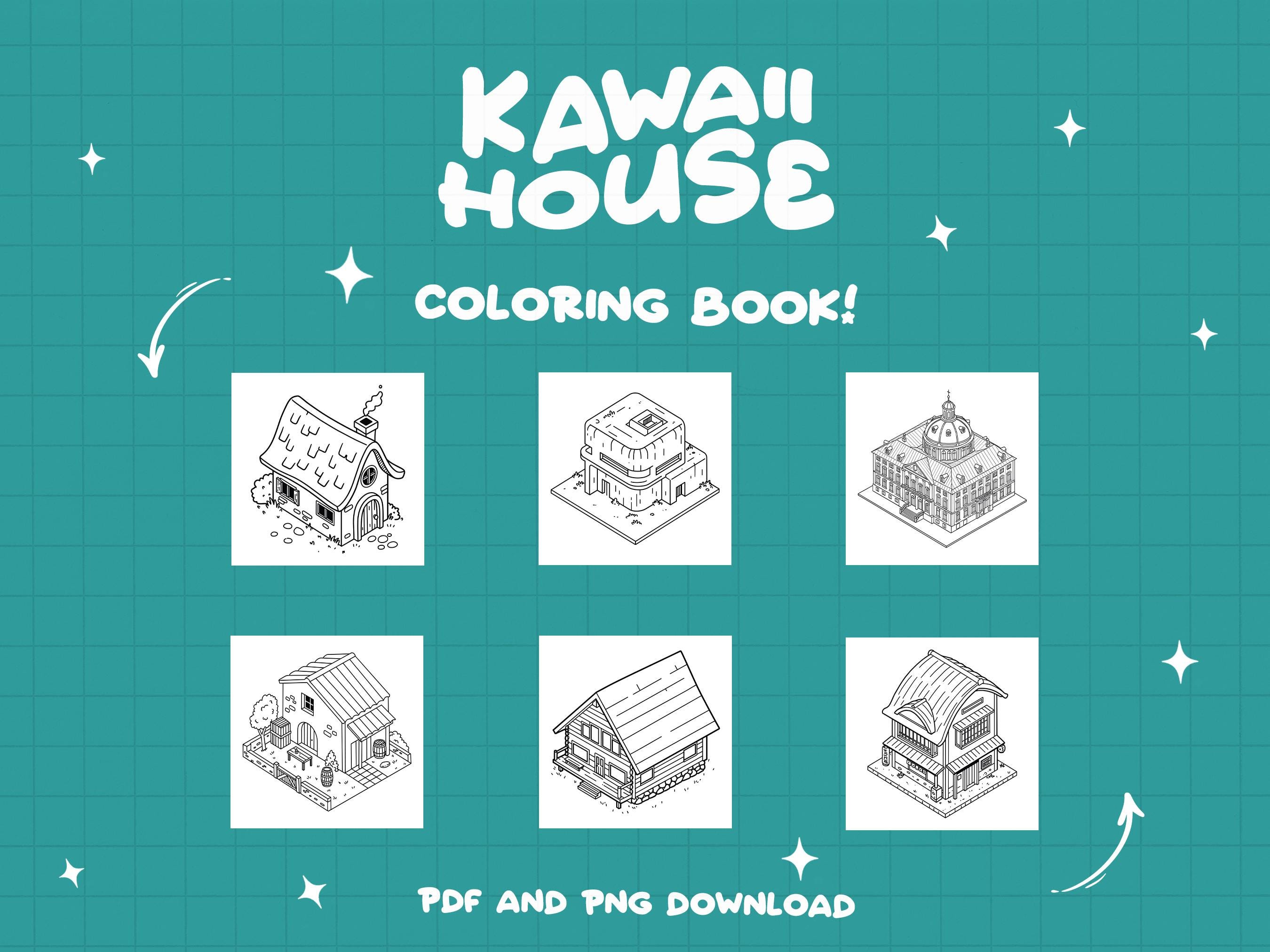 Cozy House Coloring Pages Exterior Coloring Urban Home Coloring Houses ...