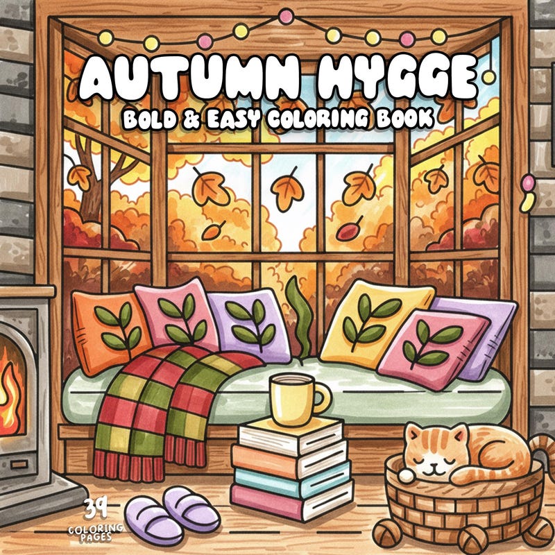 Coloring Sheets Autumn - Etsy