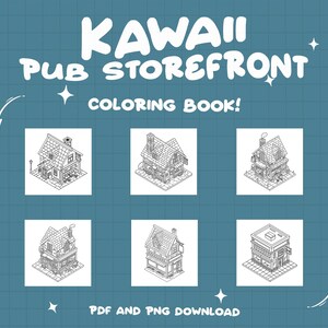 Pub Storefront Coloring Tavern Bar Coloring Building Rustic Coloring ...