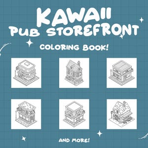 Pub Storefront Coloring Tavern Bar Coloring Building Rustic Coloring ...