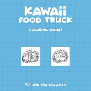 Food Truck Coloring Page Doodle Coloring Page Pdf Storefront Coloring ...