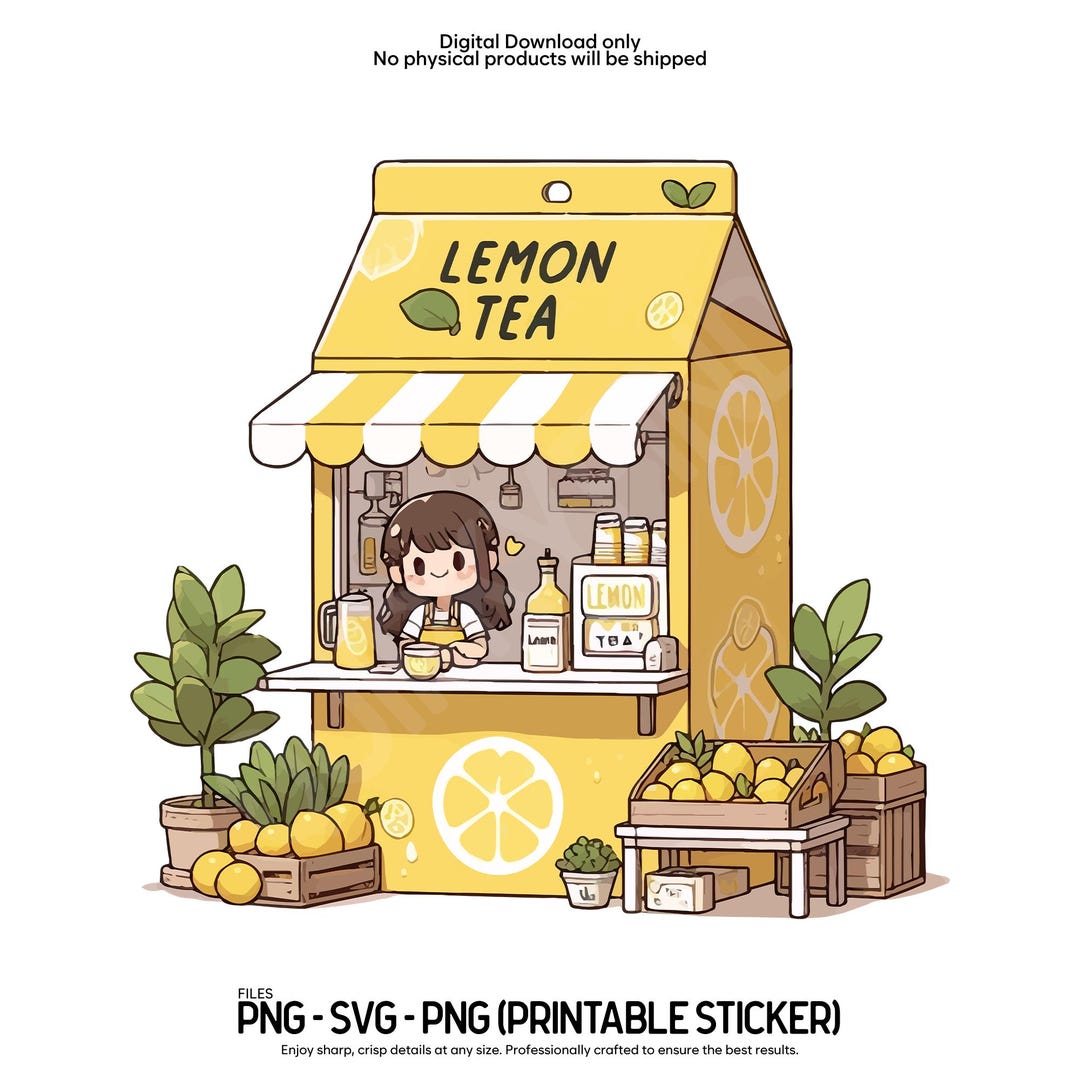 Lemon Tea Food Stand, Lemonade Stand Clip Art, Cute Girl Clipart ...