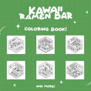 Japanese Restaurant Coloring Cafe Asian Food Coloring Interior Shop ...