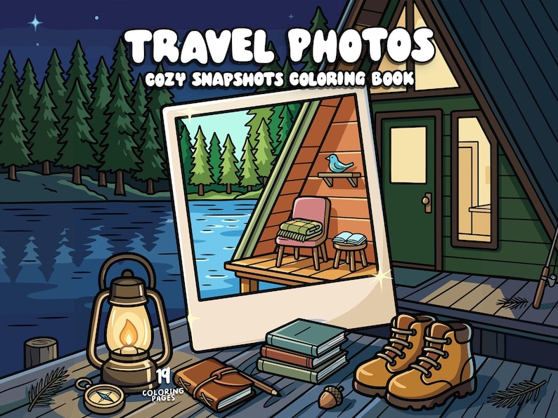 Creative Coloring Book Cozy Hygge Coloring Pages Aesthetic Coloring ...