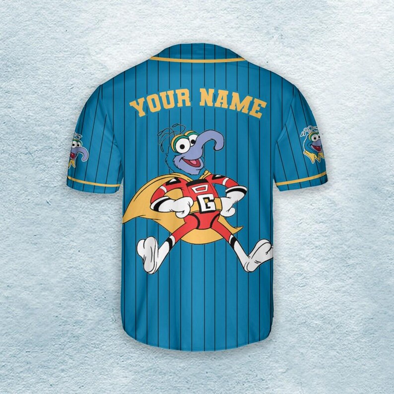 Personalize the Muppet Gonzo Blue Baseball Jersey, Muppet Characters ...