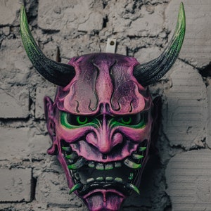 Japanese Oni Yokai Mask #4 “envy” - Etsy