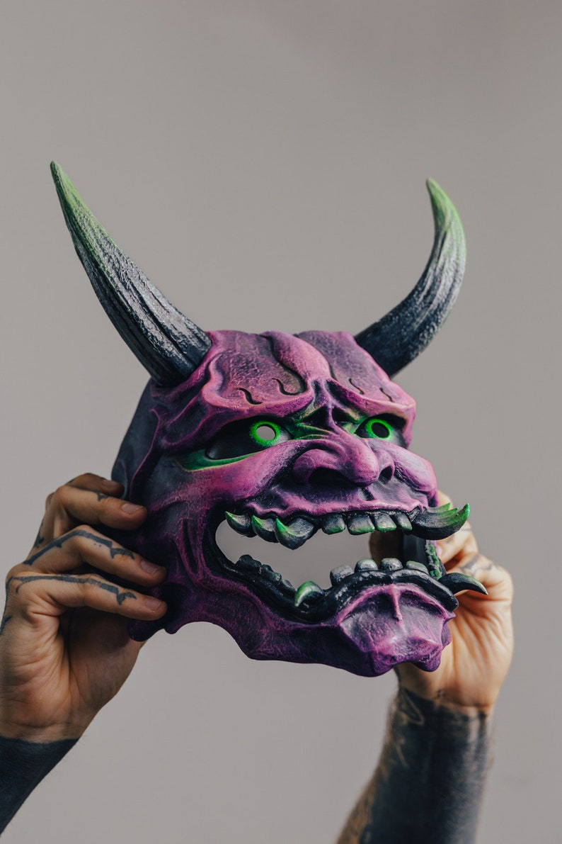 Japanese Oni Yokai Mask 4 envy - Etsy
