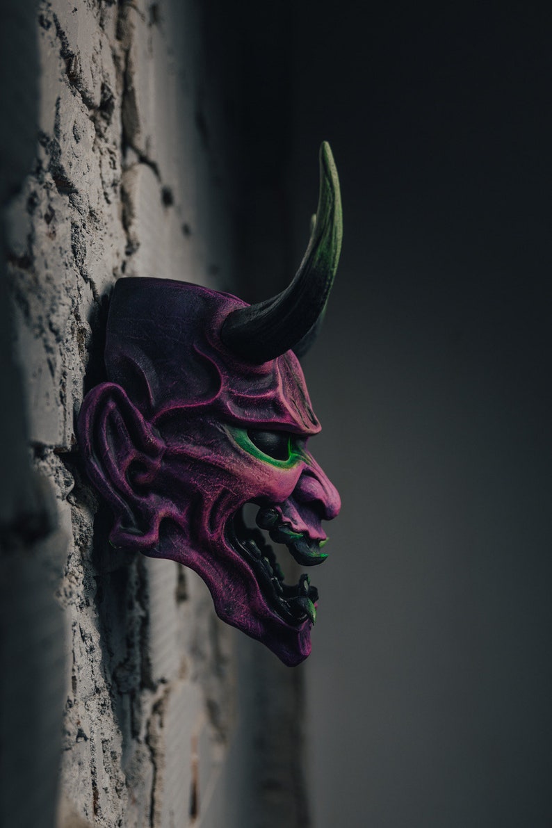 Japanese Oni Yokai Mask 4 envy - Etsy