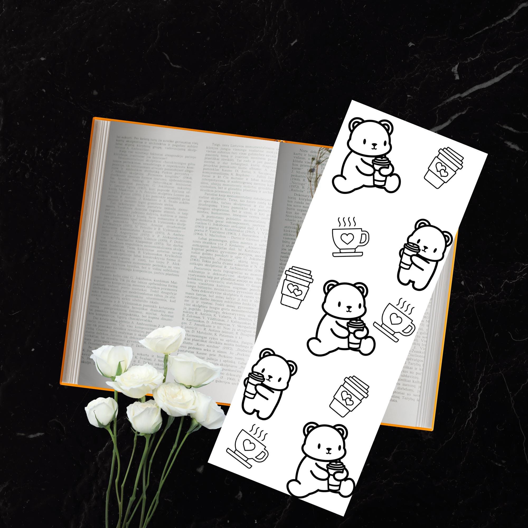 DIY Coloring Bookmarks | Cute Bear Theme |printable Digital Download ...