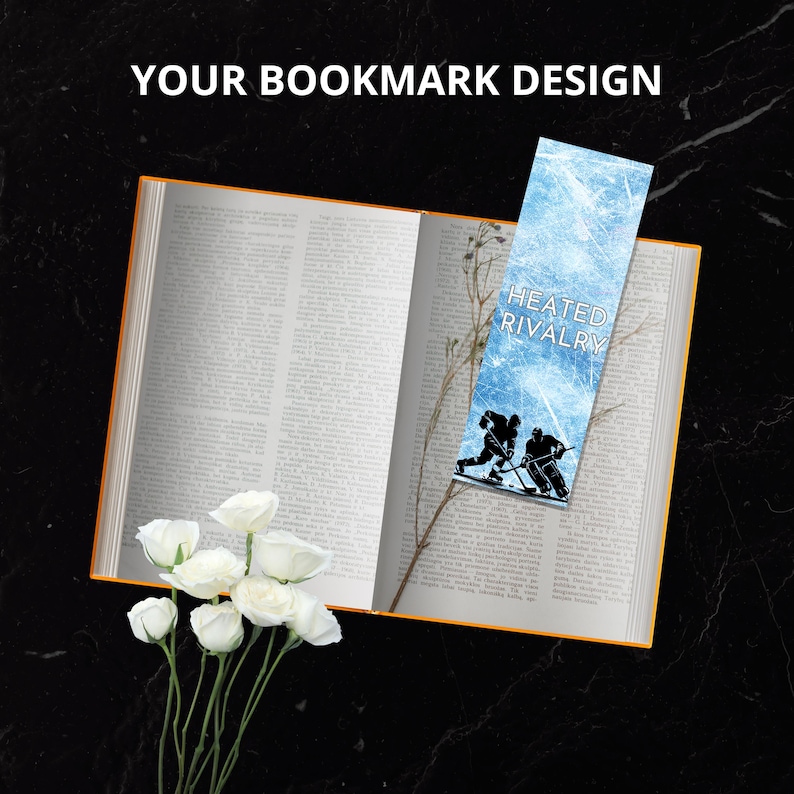 Hockey Romance Bookmarks | Heated Rivalry, Sports Theme (digital ...