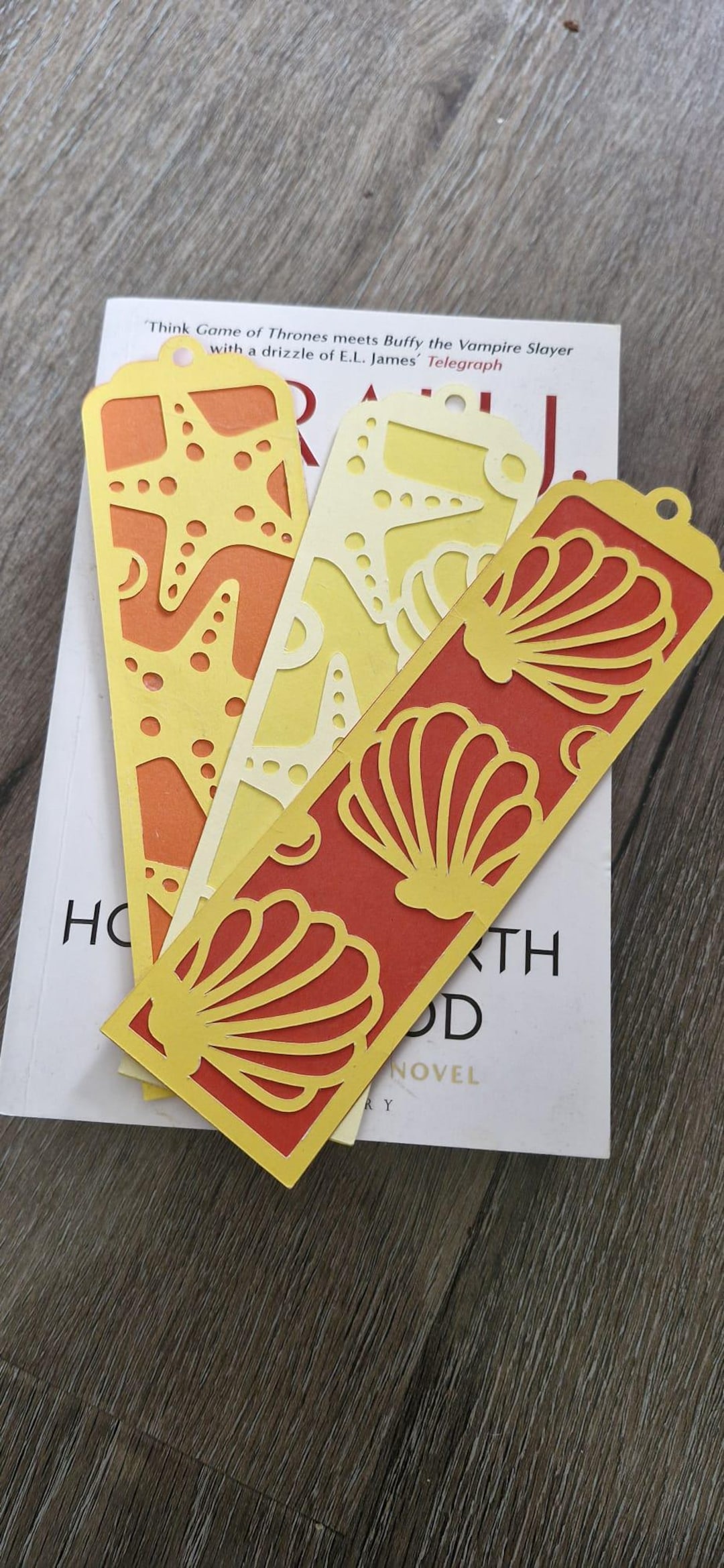 Coastal Dreams Layered Bookmarks | Beach-themed Page Markers | Seashell ...