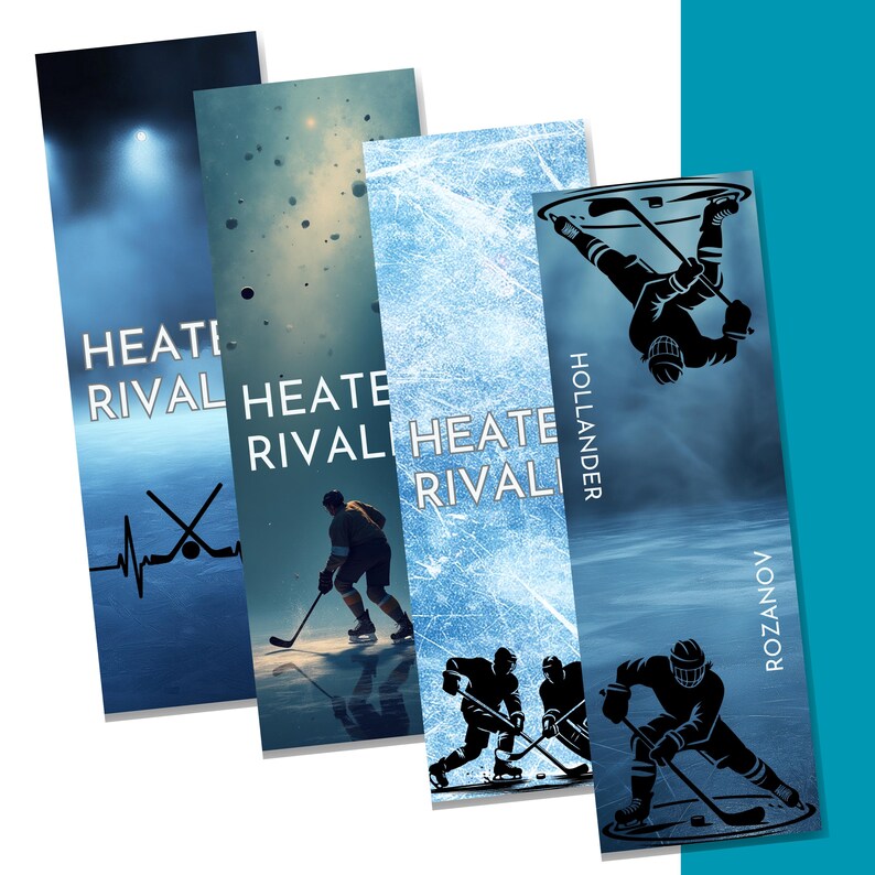 Hockey Romance Bookmarks | Heated Rivalry, Sports Theme (digital ...