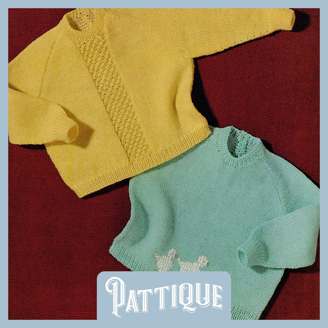 Cute Baby Sweaters Knitting Patterns - Sweater With Ducks, Jumper With ...