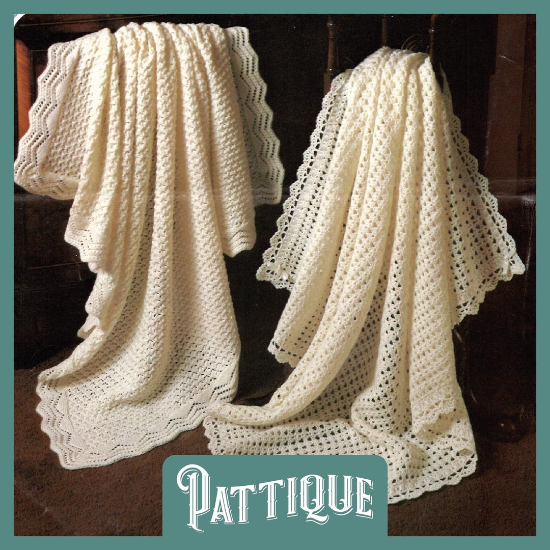 Beautiful Vintage Baby Shawls - Crochet & Knitting Pattern Knitted ...