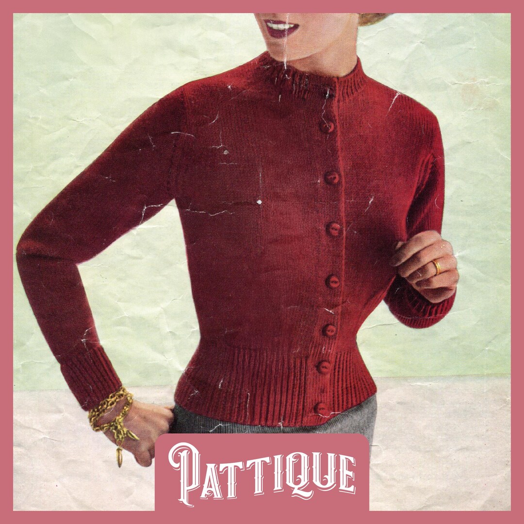 Beautiful Women's Ladies Classic Button Front Cardigan Sweater Vintage ...