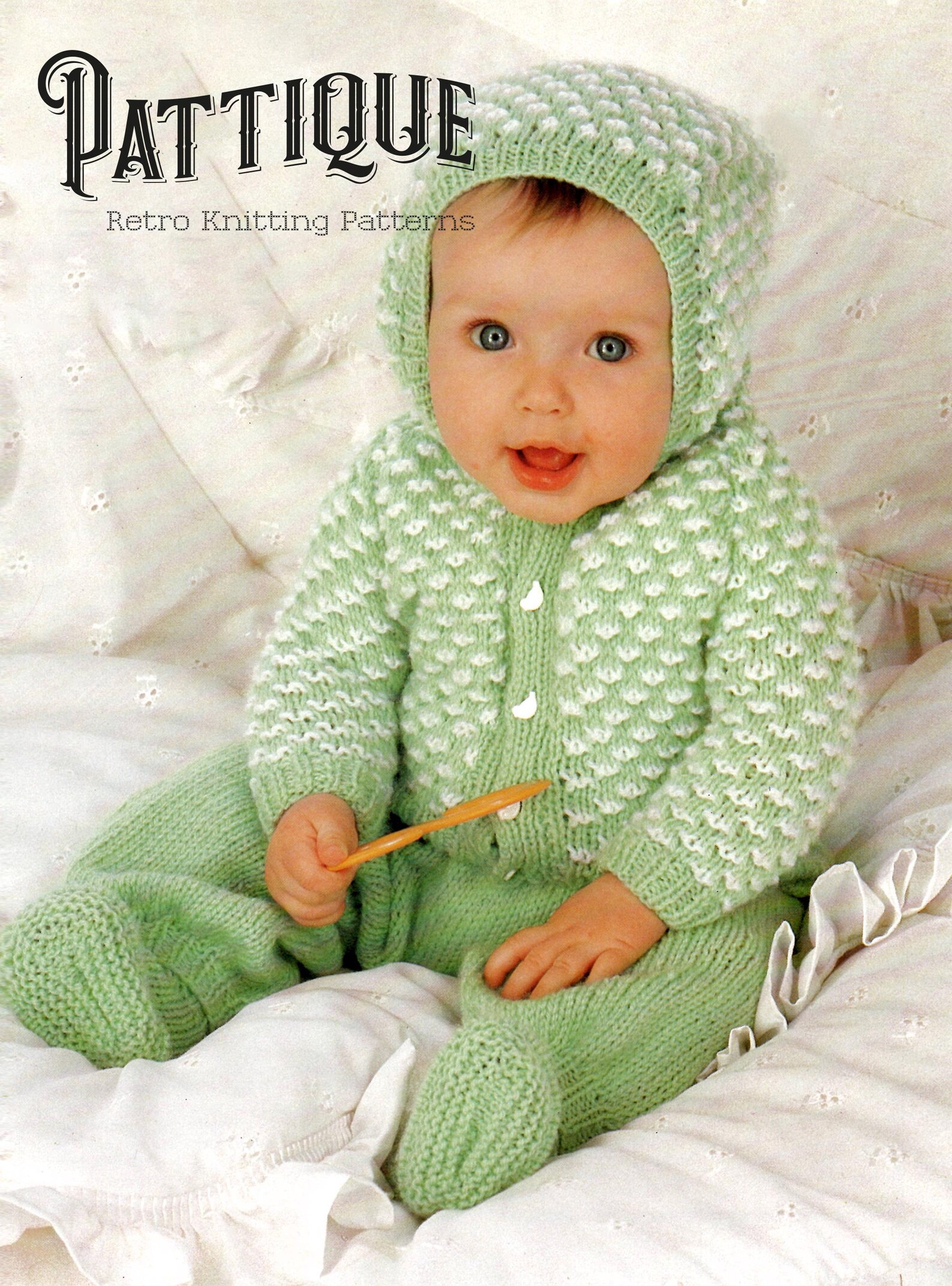 Gorgeous Cosy Baby Knitting Pattern - Hooded Jacket and Pants - Easy ...