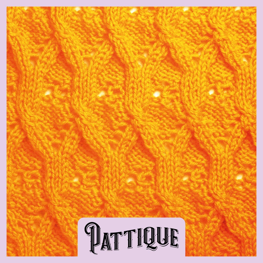 Church Window Pattern Stitch Detail Vintage Knitting Pattern - PDF ...