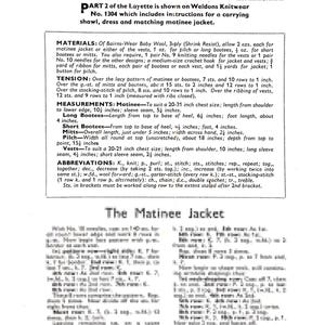 Beautiful Vintage Baby Knitting Pattern (0-9 Months) Baby's Jacket ...