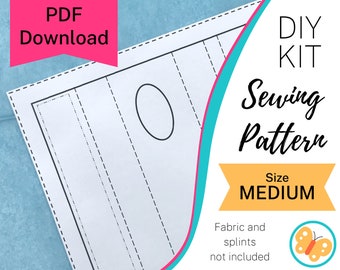 Printable Wrist Brace Sewing Pattern, Sew Your Own Cute Custom Support ...