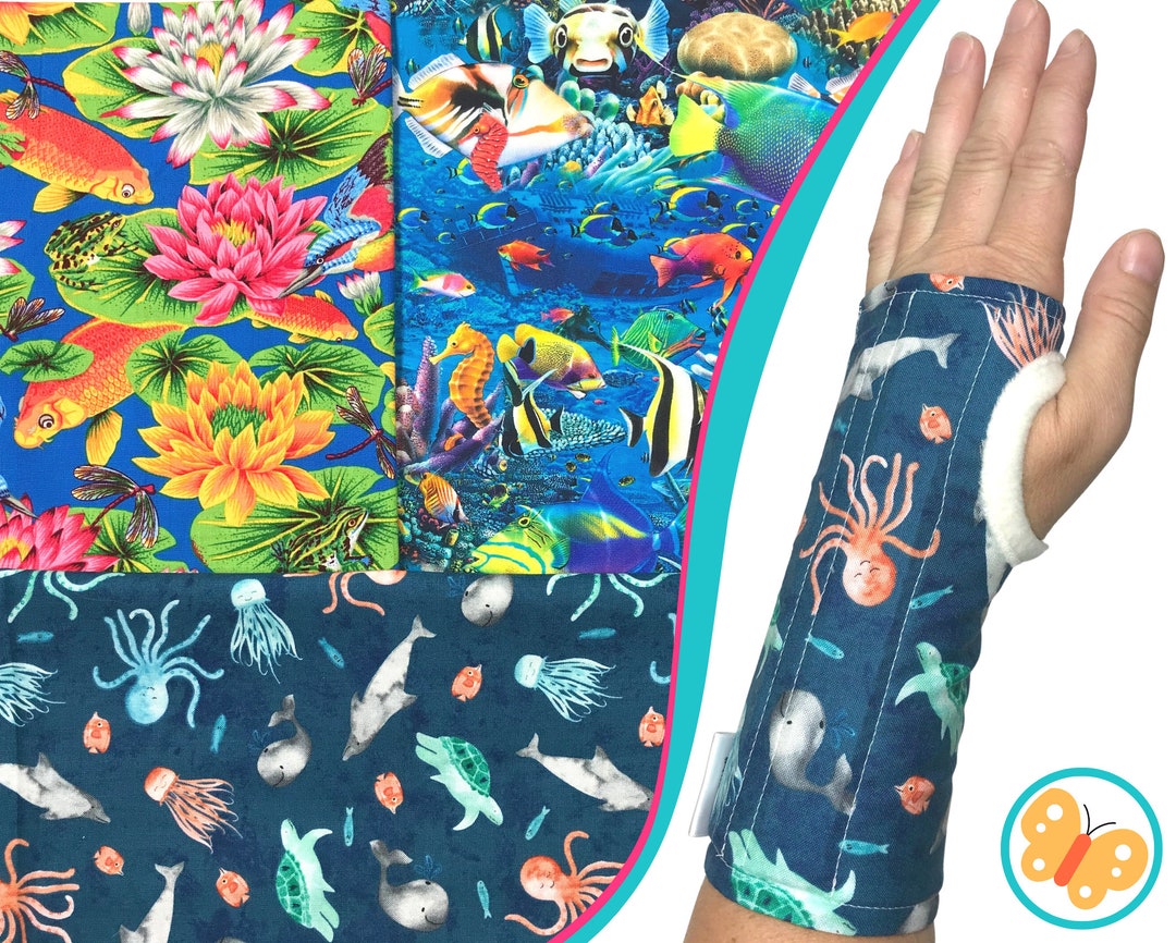 Cute Carpal Tunnel Wrist Brace Support, Custom Size - Cotton & Fleece ...