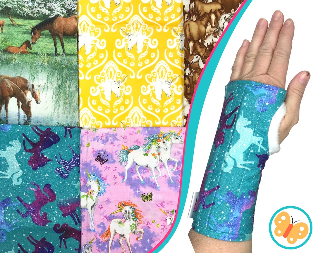 Cute Carpal Tunnel Wrist Brace Support, Custom Size - Cotton and Fleece ...