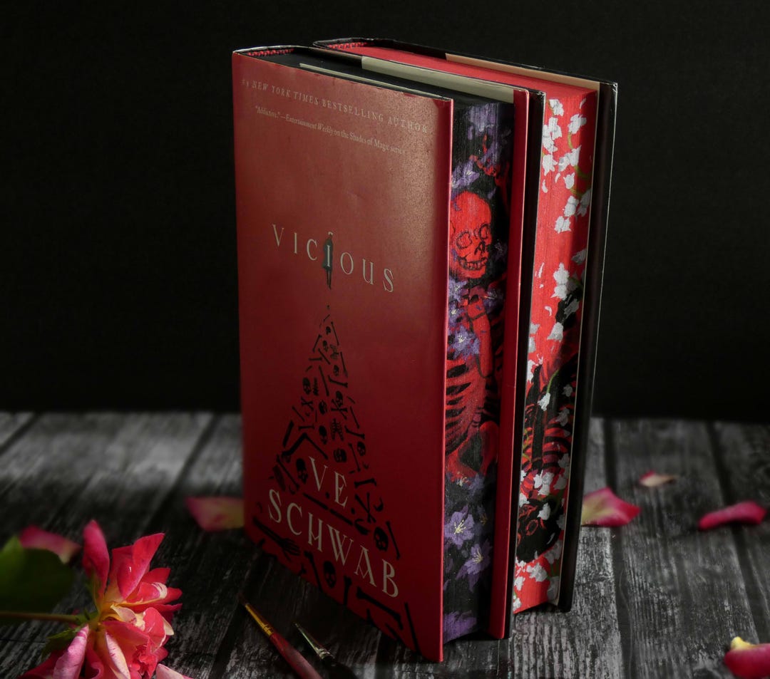 Vicious & Vengeful, Villains Series Hand Painted Book Edges / Sprayed ...