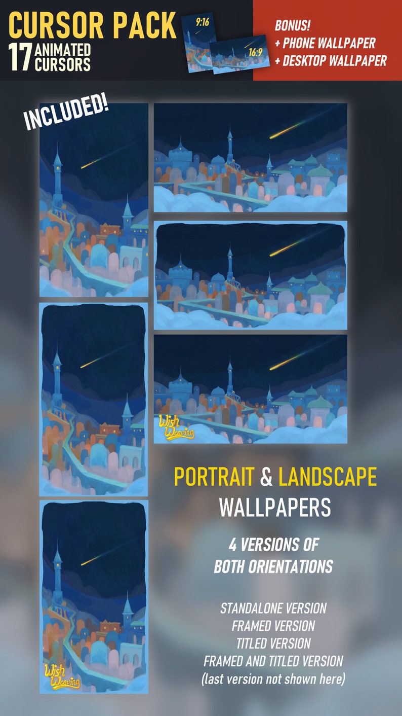 17 Animated Cursor Pack Wishing Star Themed BONUS Wallpaper for Phone ...