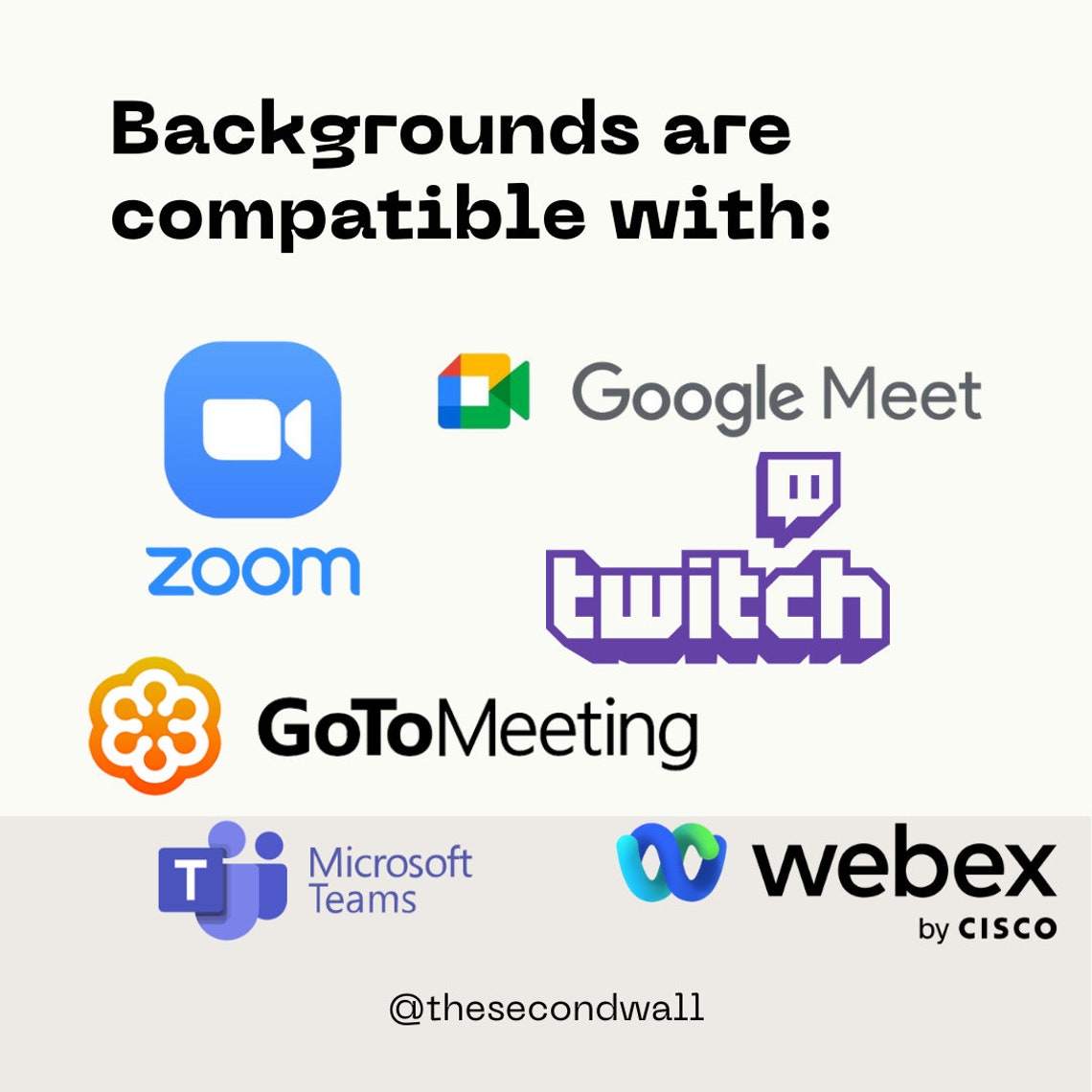 Minimalist Digital Background for Zoom Meeting and Streaming - Etsy