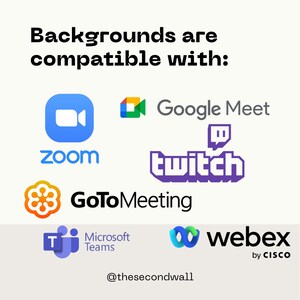 Minimalist Digital Background for Zoom Meeting and Streaming - Etsy