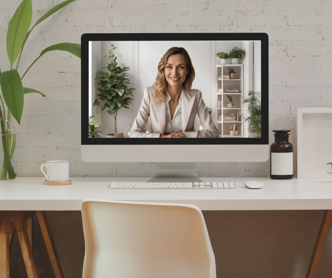 Minimalist Digital Background for Zoom Meeting and Streaming - Etsy